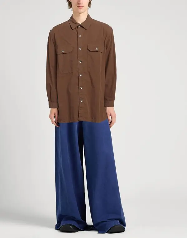Rick Owens Cotton Overshirt - Brown