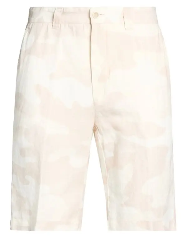 120% Lino Camouflage Linen Shorts