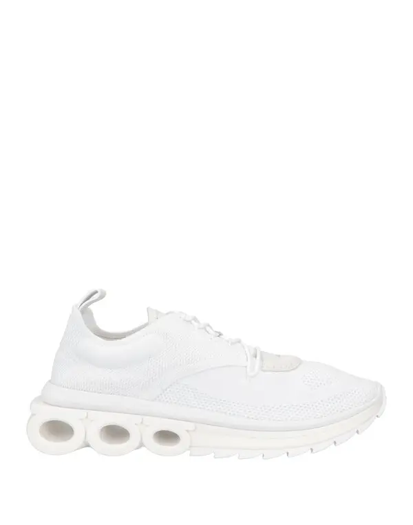FERRAGAMO Soft Leather And Textile Fiber Sneakers