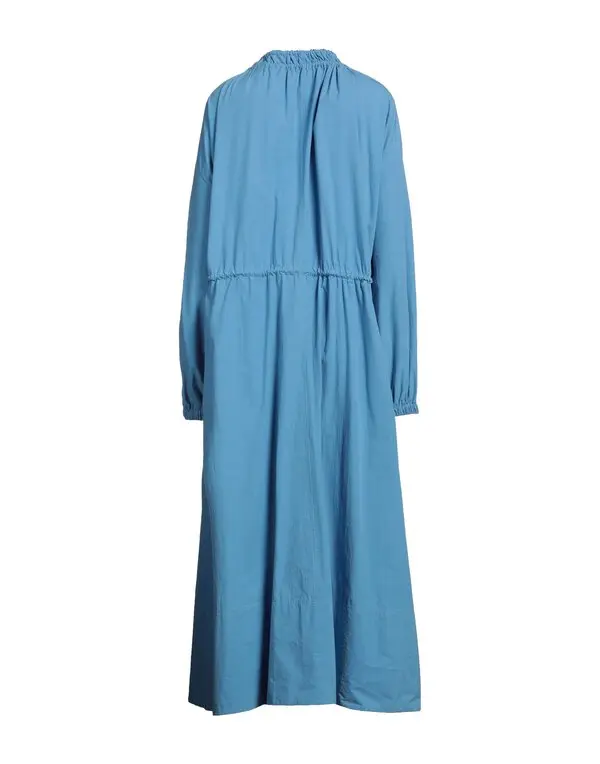 JIL SANDER Maxi Cotton Dress - Blue