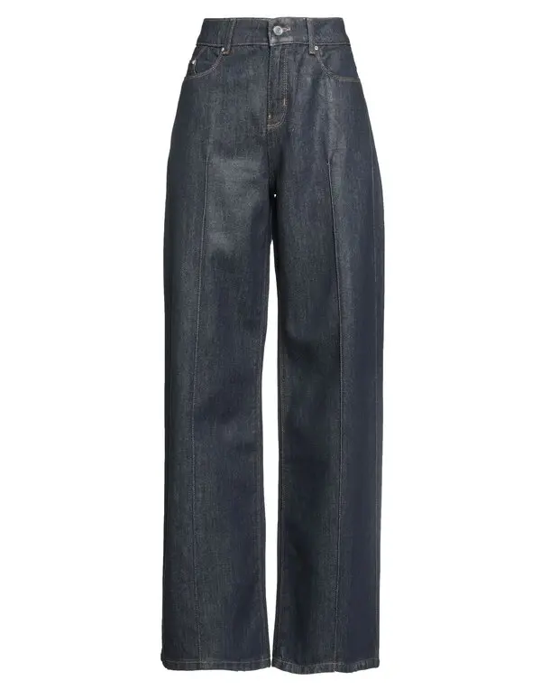 Karl Lagerfeld Straight Leg Jeans With Coated Effect