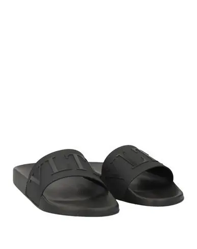 Valentino Garavani Rubber Pool Slides - Black