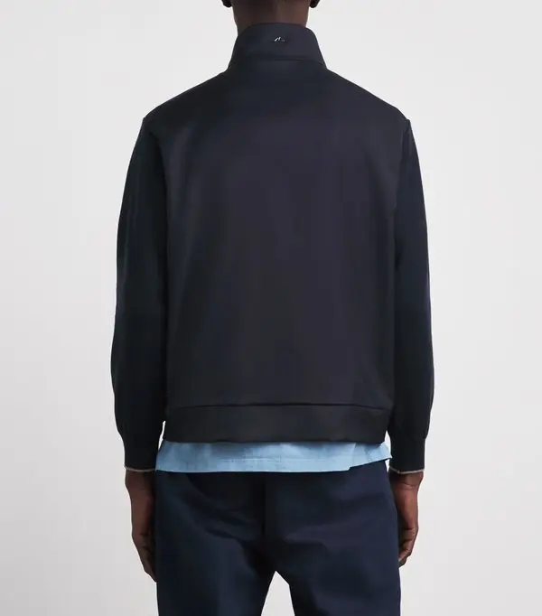 Paul & Shark Wool Bomber Jacket - Navy