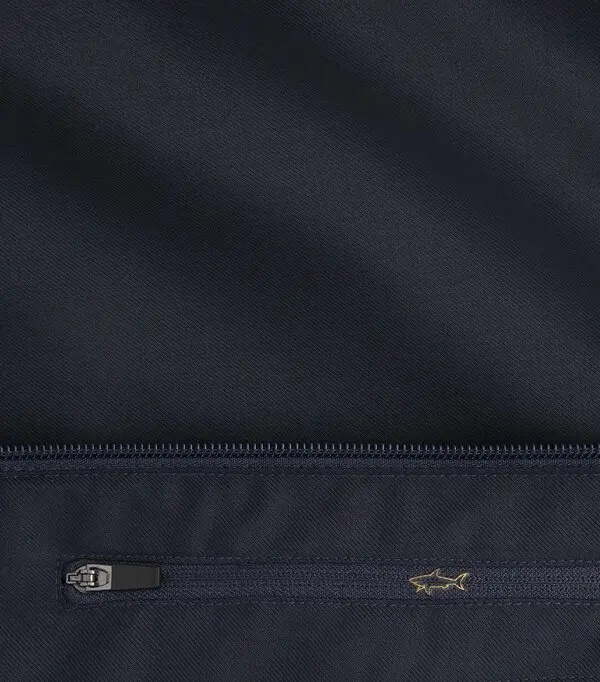 Paul & Shark Wool Bomber Jacket - Navy