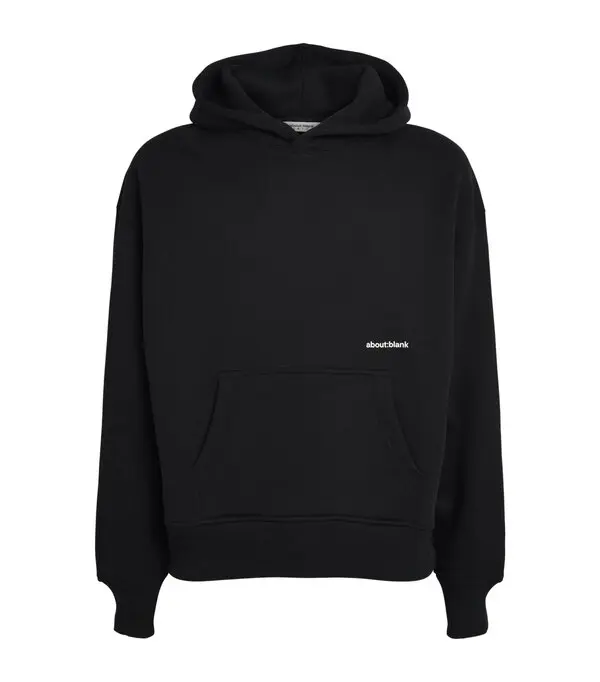 ABOUT:BLANK Cotton Logo Hoodie - Black