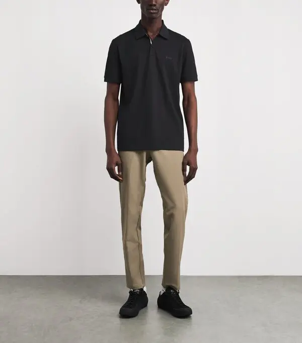 BOSS Pima Cotton Logo Polo Shirt - Blue