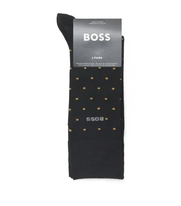 BOSS Jacquard Logo Socks - Black
