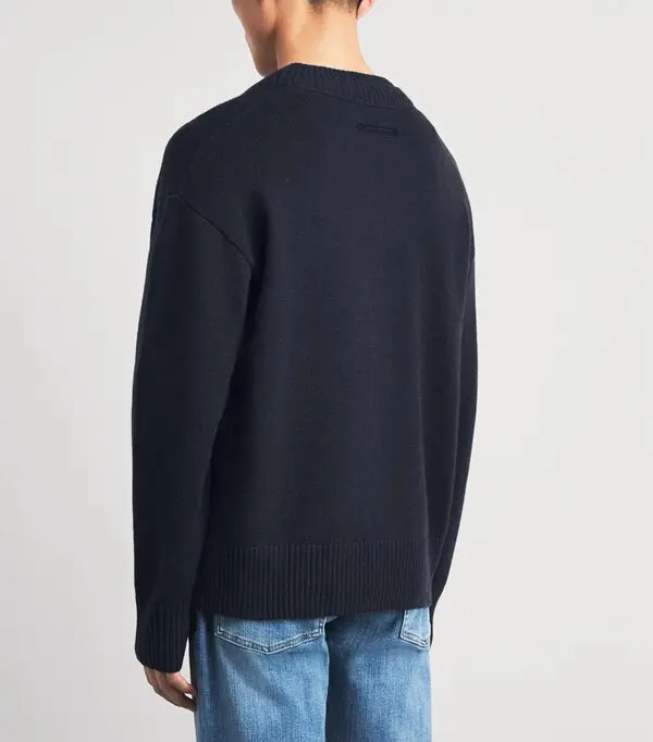 7 For All Mankind Wool-blend Double V-neck Sweater