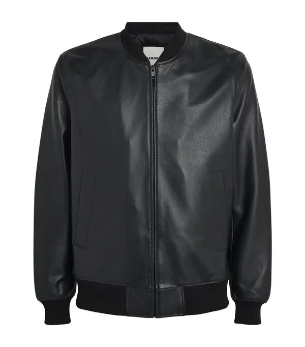 Sandro Leather Bomber Jacket