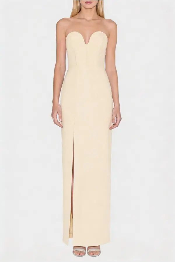Amanda Uprichard Cherri Gown - Cornsilk