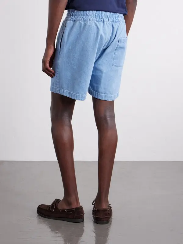 Portuguese Flannel Denim Drawstring Shorts