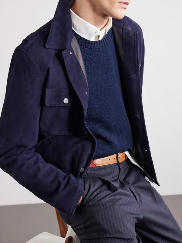 Anderson & Sheppard Crew Neck Cotton Sweater