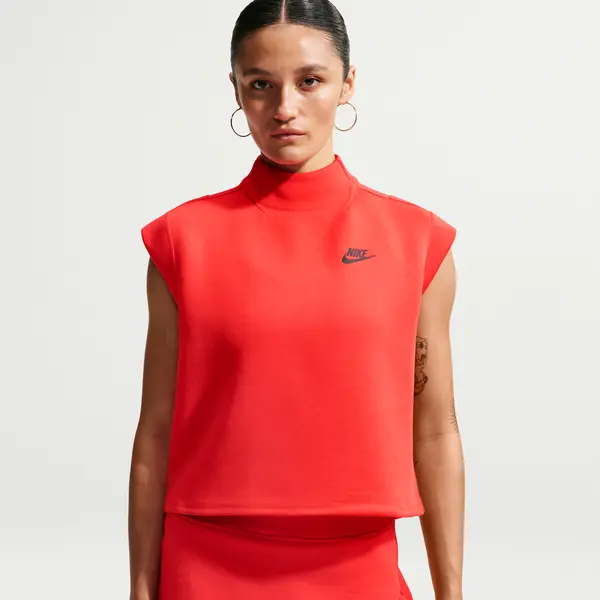 Nike Sportswear Tech Fleece Short-sleeve Top - Red