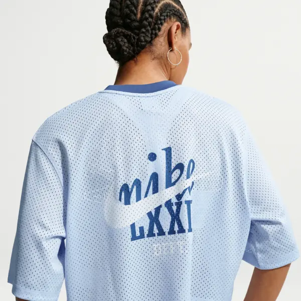 Nike Oversized Cropped Mesh Jersey