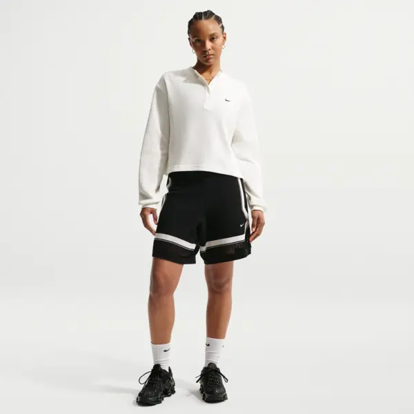 Nike Sportswear Chill Knit Mid-rise Shorts - Black