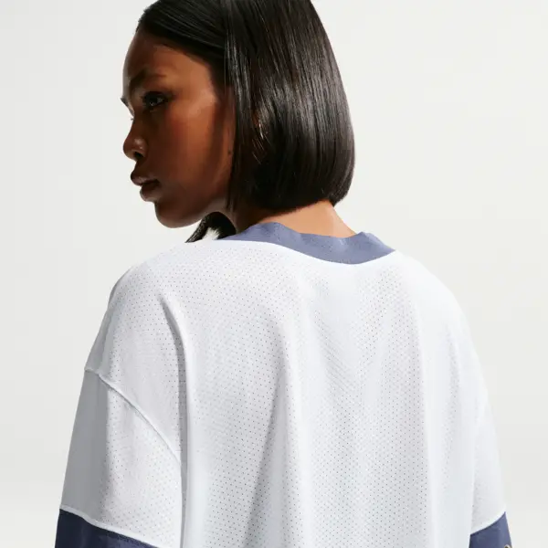 Nike Cropped Jersey Top - White