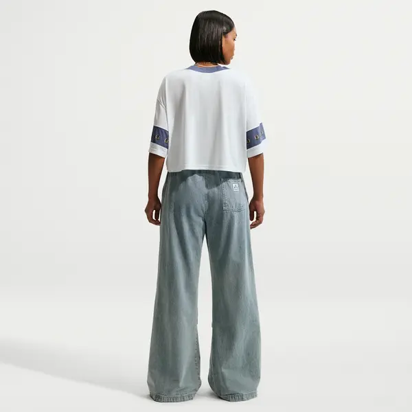 Nike Cropped Jersey Top - White