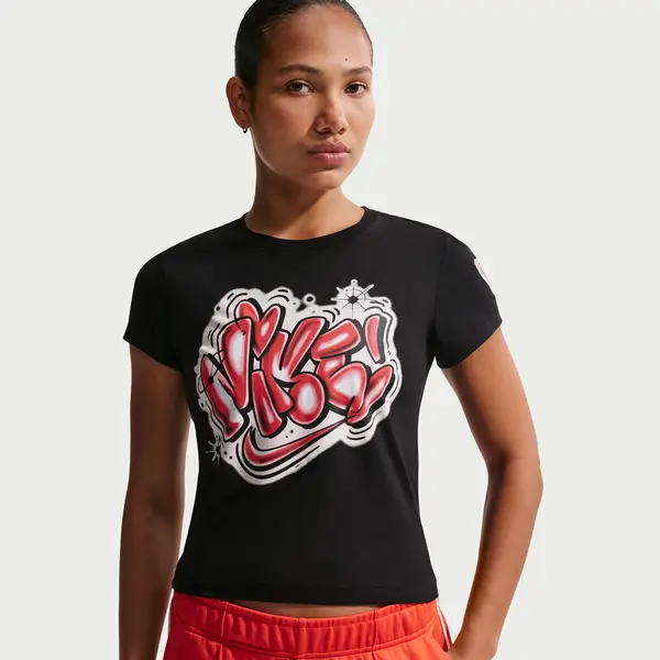 Nike Sportswear Chill Knit Slim Cropped T-shirt - Black