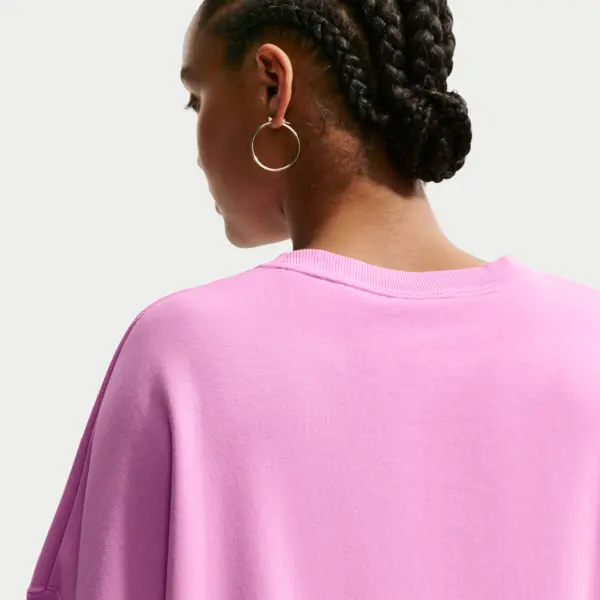 Nike Sportswear Phoenix Fleece Oversized Crew-neck Sweatshirt - Pink