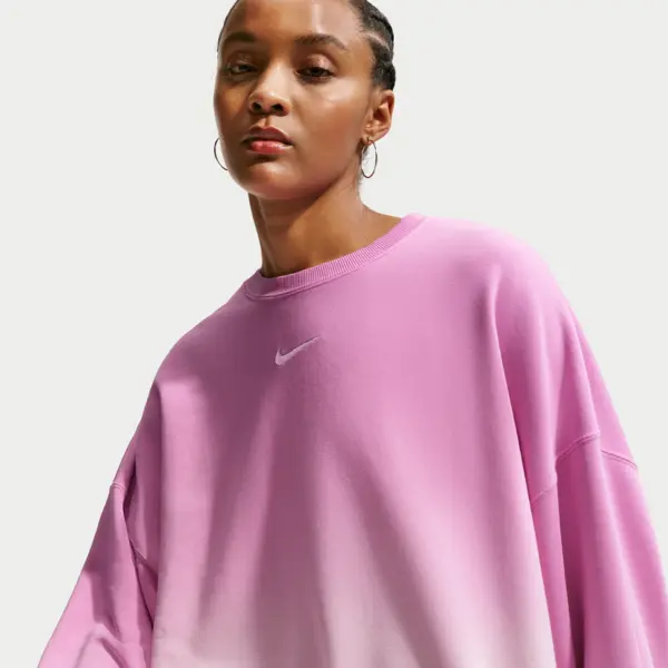 Nike Sportswear Phoenix Fleece Oversized Crew-neck Sweatshirt - Pink