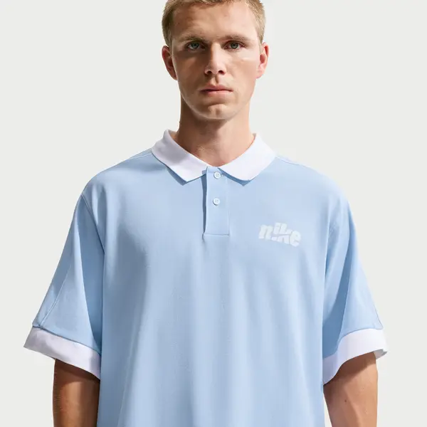 Nike Sportswear Club Oversized Short-sleeve Polo - Blue
