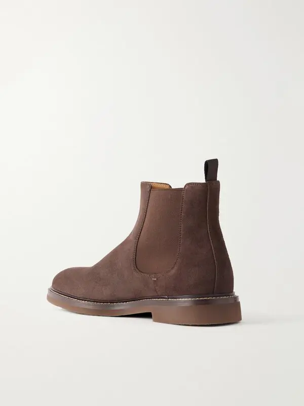 Brunello Cucinelli Suede Chelsea Boots