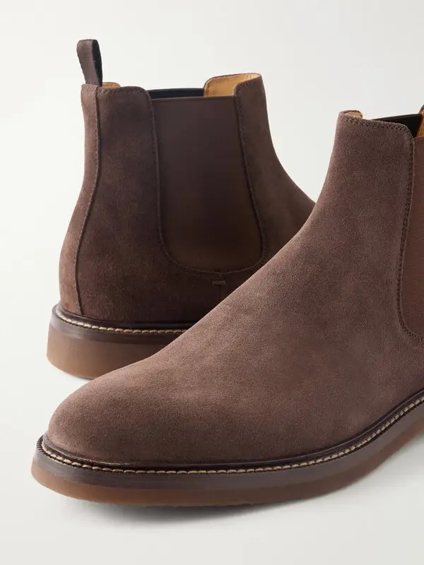 Brunello Cucinelli Suede Chelsea Boots