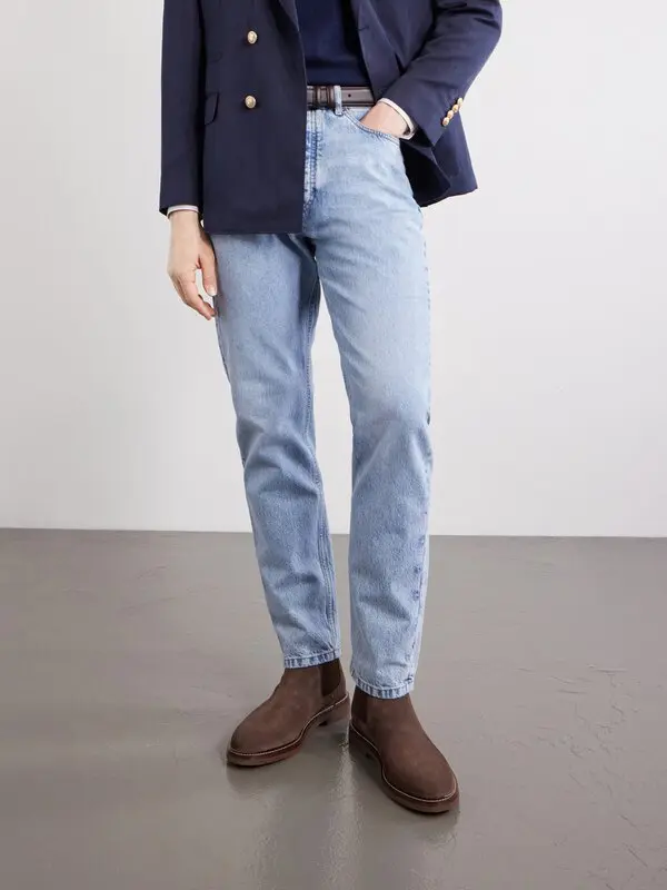 Brunello Cucinelli Suede Chelsea Boots