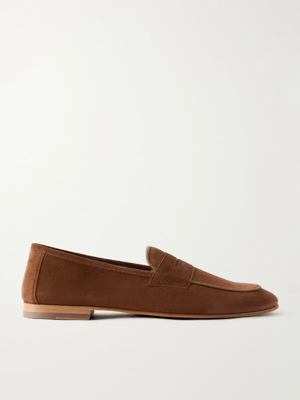 Frescobol Carioca Leme Suede Loafers
