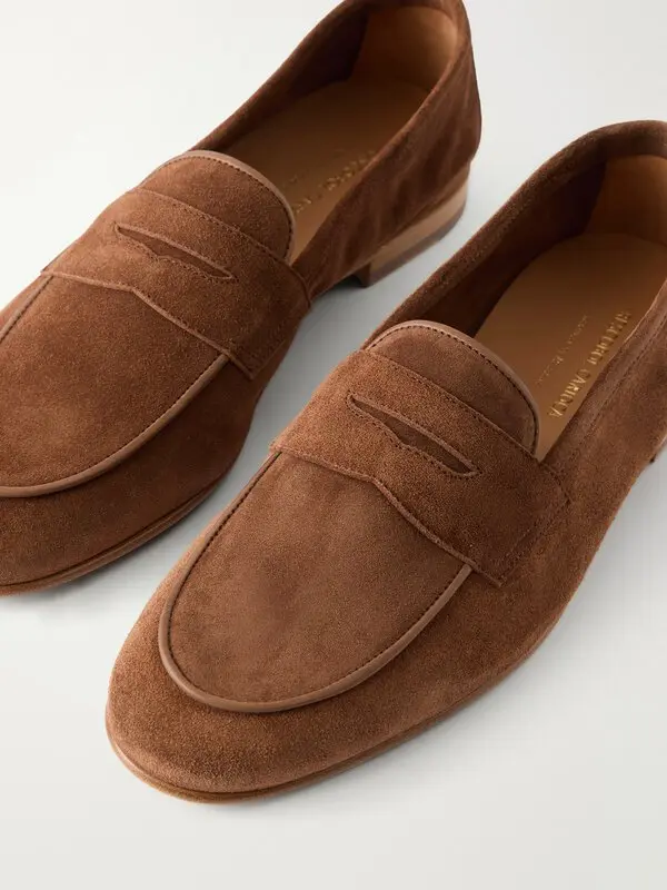 Frescobol Carioca Leme Suede Loafers