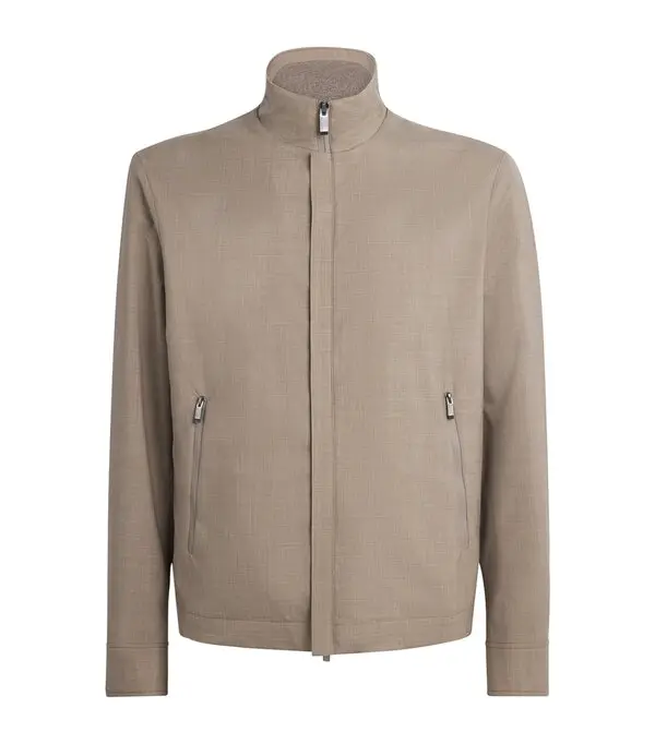 Paul & Shark Wool-silk Bomber Jacket