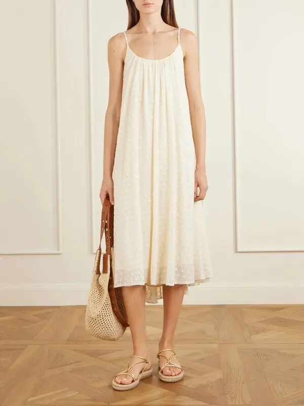 ERES Confidentielle Draped Silk And Cotton-blend Cover-up