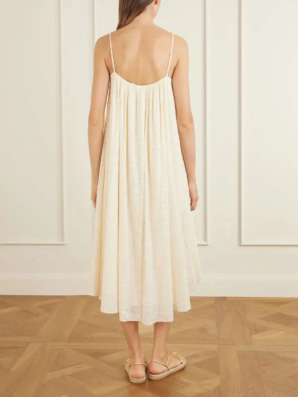 ERES Confidentielle Draped Silk And Cotton-blend Cover-up