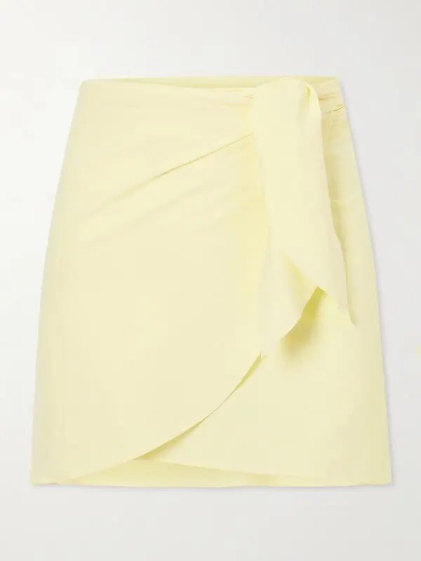 Hunza G Stretch-jersey Pareo - Yellow