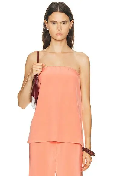 Sablyn Camden Strapless Silk Top