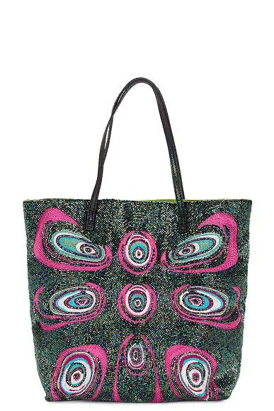 Fendi Beaded Vintage Tote Bag