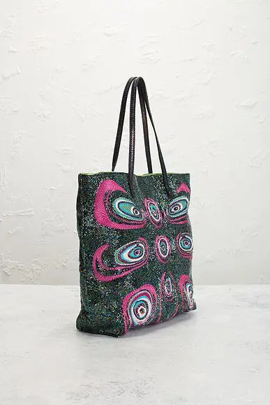 Fendi Beaded Vintage Tote Bag