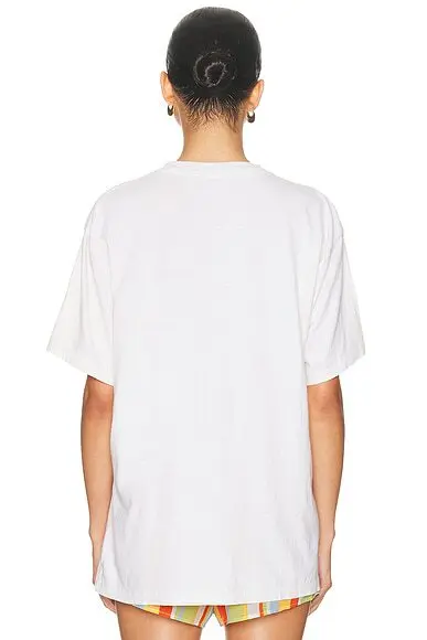 RE/DONE Boyfriend Tee Fishing Graphic Print T-shirt