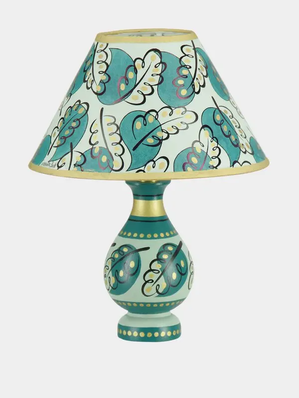 CRESSIDA BELL Paisley Leaf Vase Lamp - Green