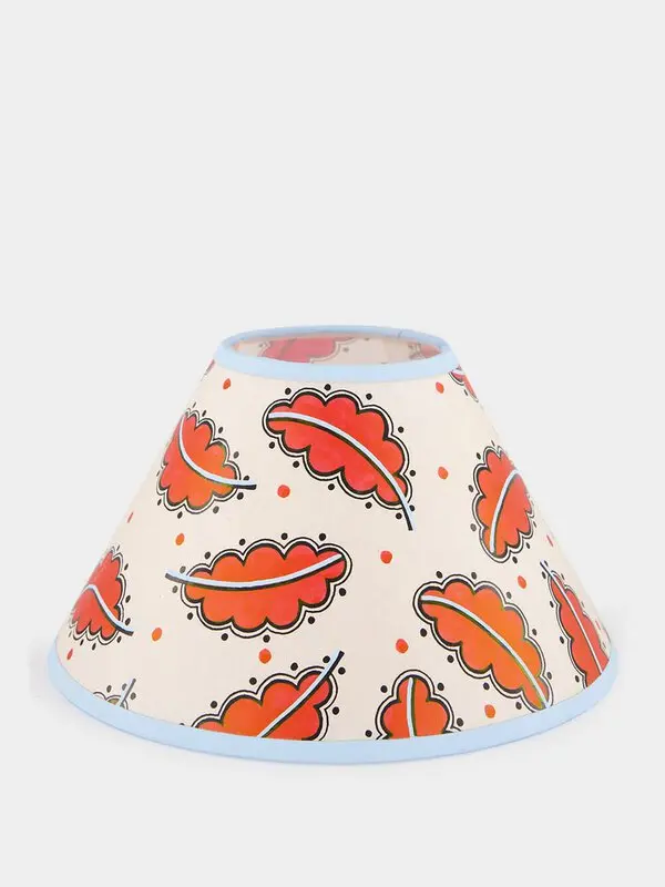 CRESSIDA BELL Oak Leaf Lampshade - Red