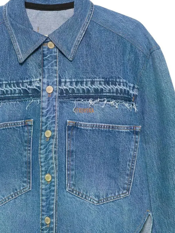 LITKOVSKA Raw-cut Denim Shirt