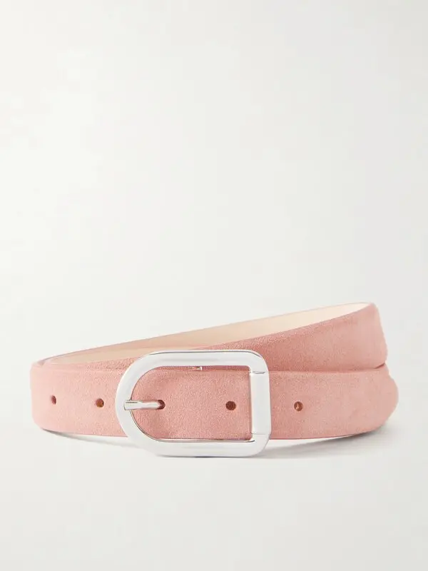 DEHANCHE Hollyhock Suede Belt - Pink