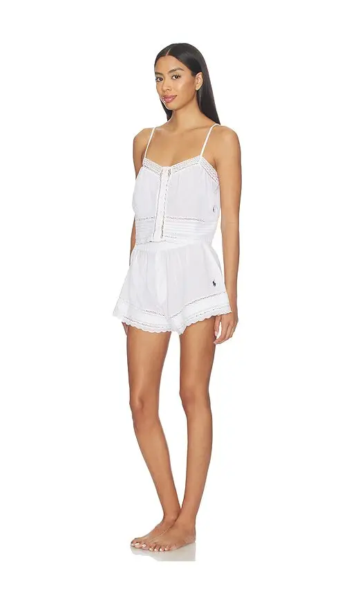 Polo Ralph Lauren Polo Sleep Cami Short Set In White