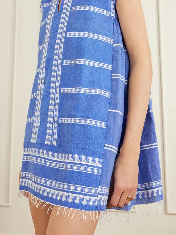 LEMLEM Elina Cotton-gauze Coverup - Blue