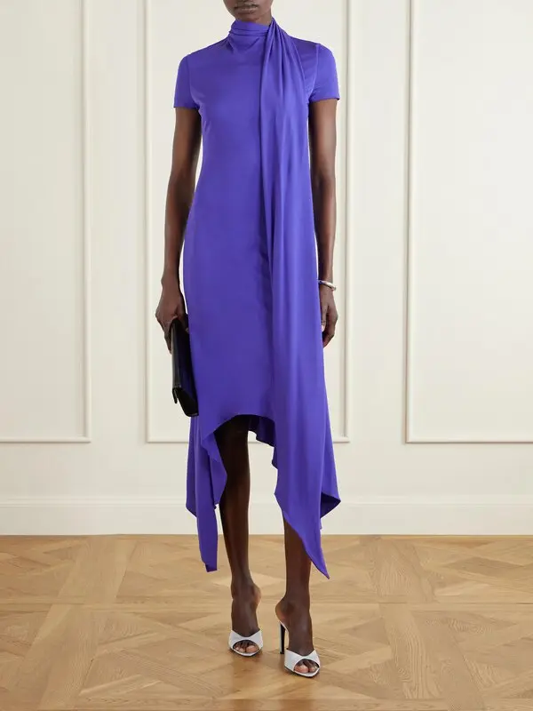 Victoria Beckham Harlow Satin Mules - Silver