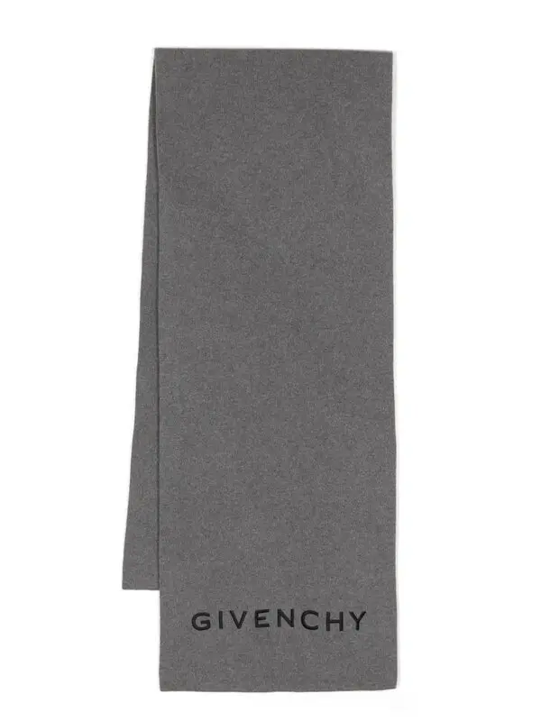 Givenchy Logo-embroidered Knitted Scarf