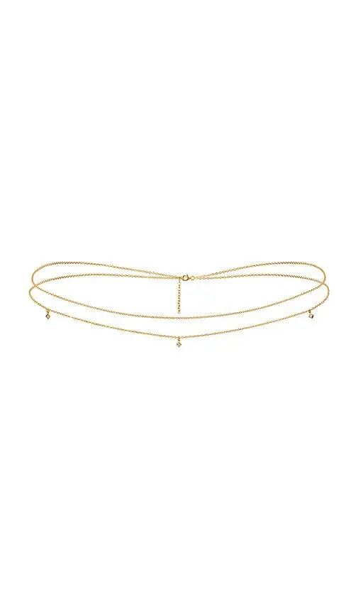 NAIIA X Double Belly Chain In Metallic - Gold