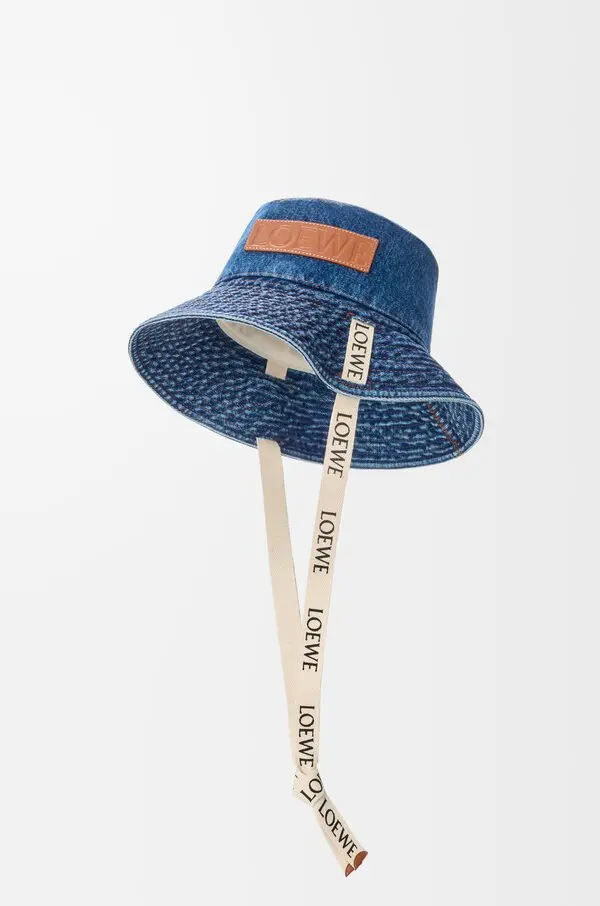 Loewe Denim Fisherman Hat - Blue