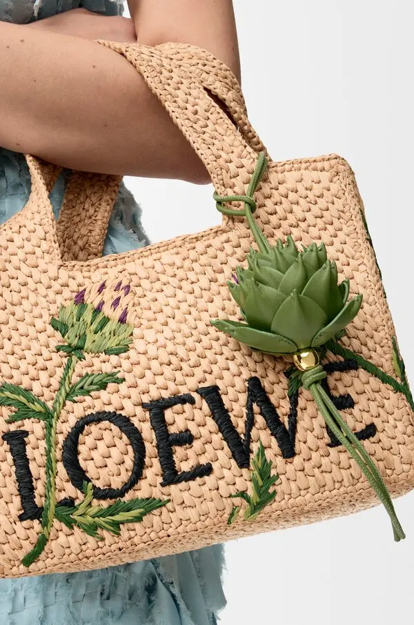 Loewe Artichoke Charm In Classic Leather Skin - Green