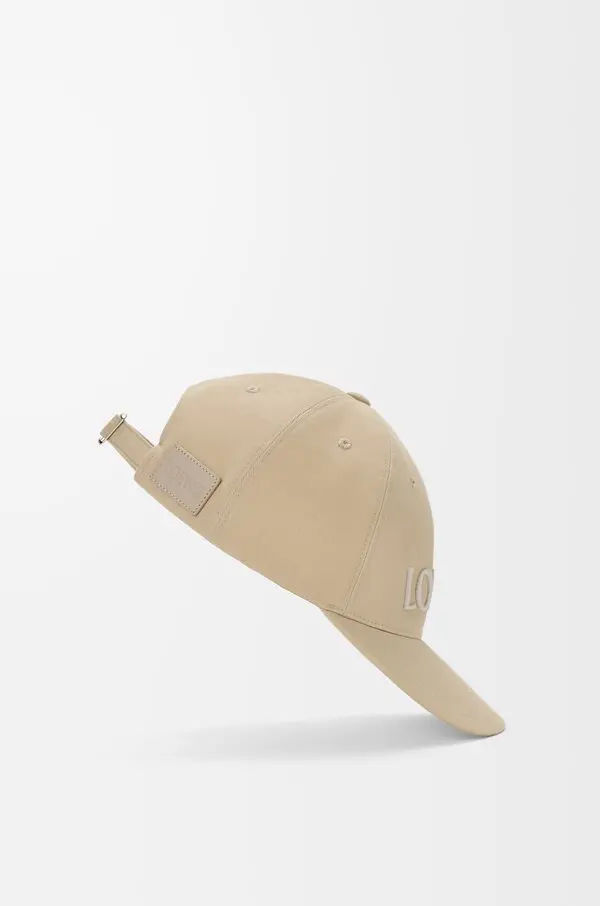 Loewe Cotton Canvas Cap - Beige